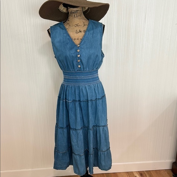 J Gee | Dresses | Elegant Blue Midi Dress | Poshmark